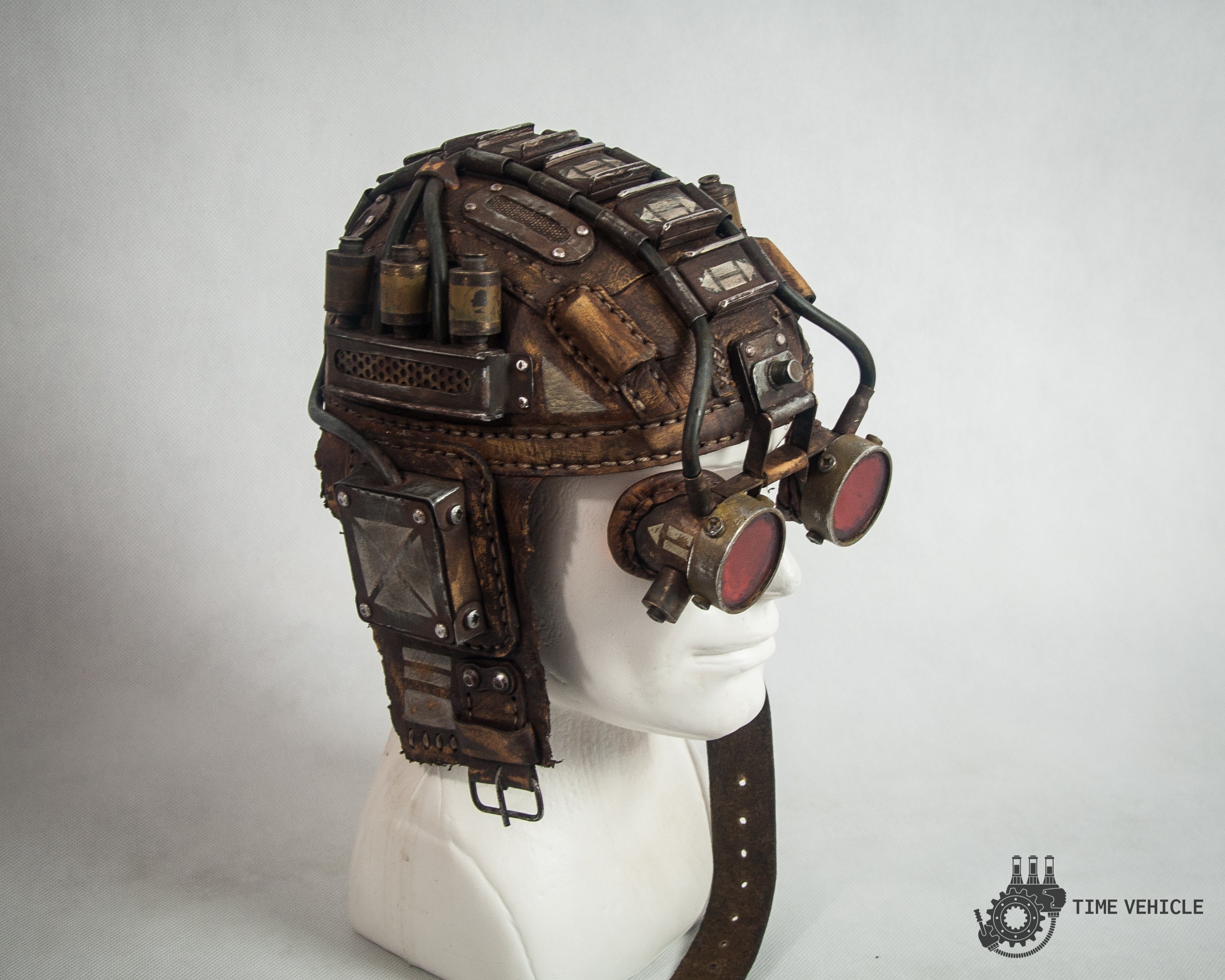 Headphone Helmet - Cap With Goggles - Aviator Cap - Pilot Trooper Cap ...