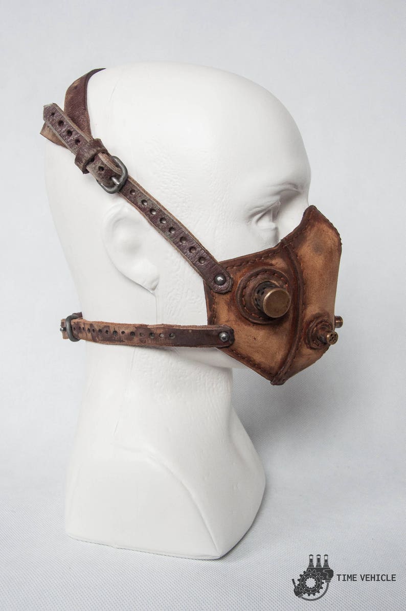 Leather Steampunk Mask Post Apocalyptic Mask Fallout Mask - Etsy