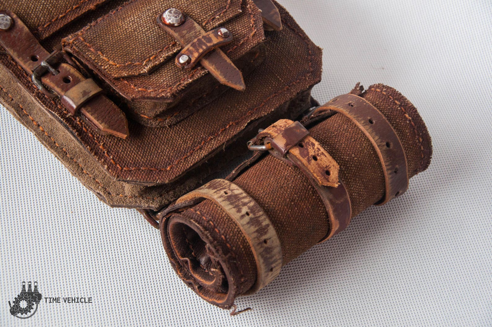 Leather Bag With Tool Roll Mad Max Bag Post Apocalyptic - Etsy