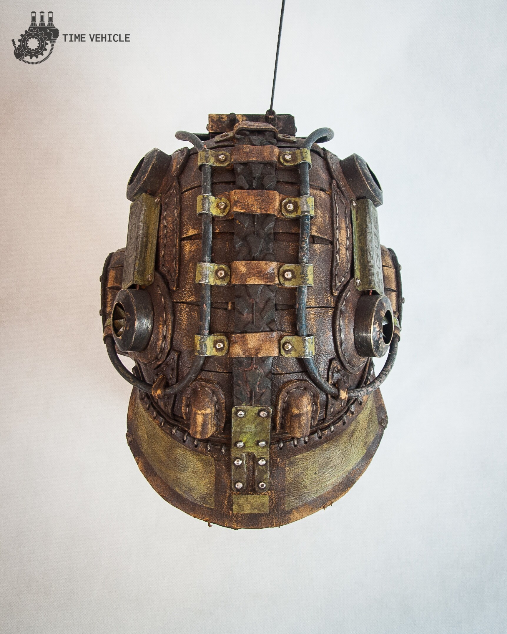 Leather Post-apocalyptic Headphone Helmet – Sci-fi Wastelander Cap - Etsy