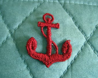 Red Anchor Patch - Etsy