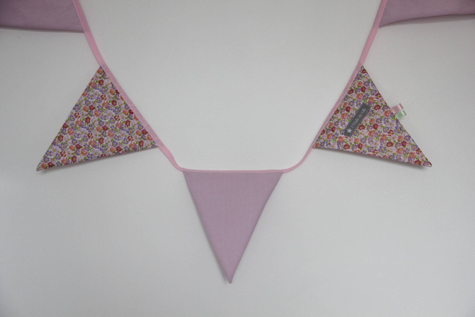 Banderole de Fanions fleuri rose et mauve Style romantique - Etsy France