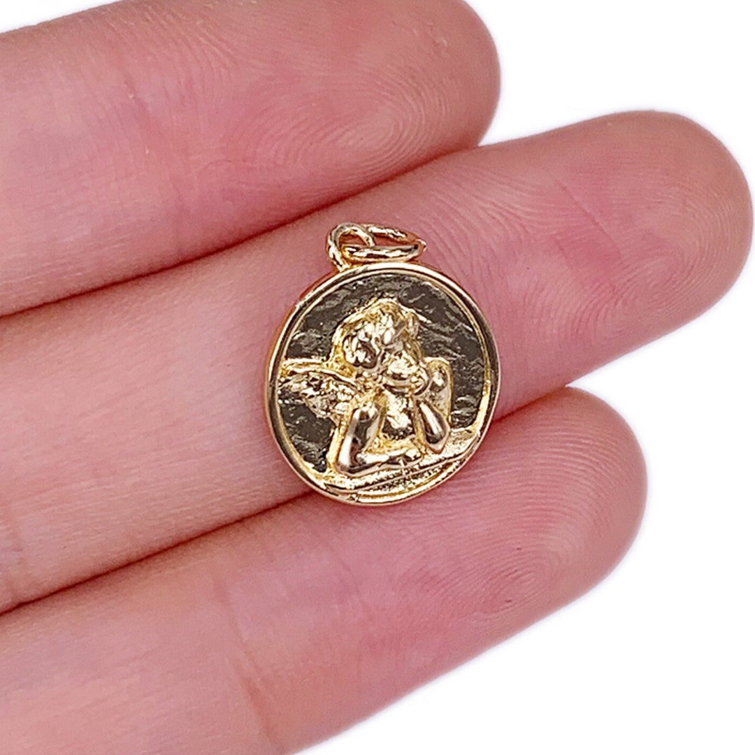 Simple Design Angle Pendant Jewelry Accessories Inlaid Zircon 18K Gold ...