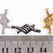 2pcs Clear CZ Handshake Connector Micro Pave Pendant cubic - Etsy