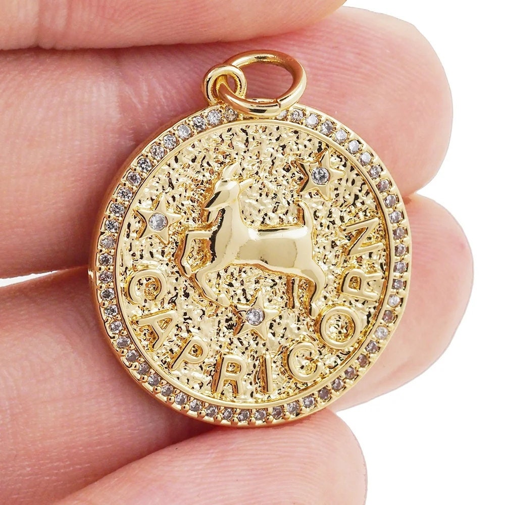 12pcs/sets Zodiac Signs Pendant Jewelry Accessories, Horoscope Pendant ...