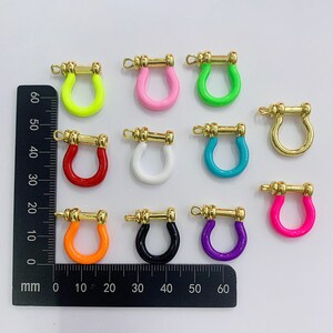 Fashion Enamel U Shape Screw Clasp Jewelry Accessories, Carabiner Lock ...