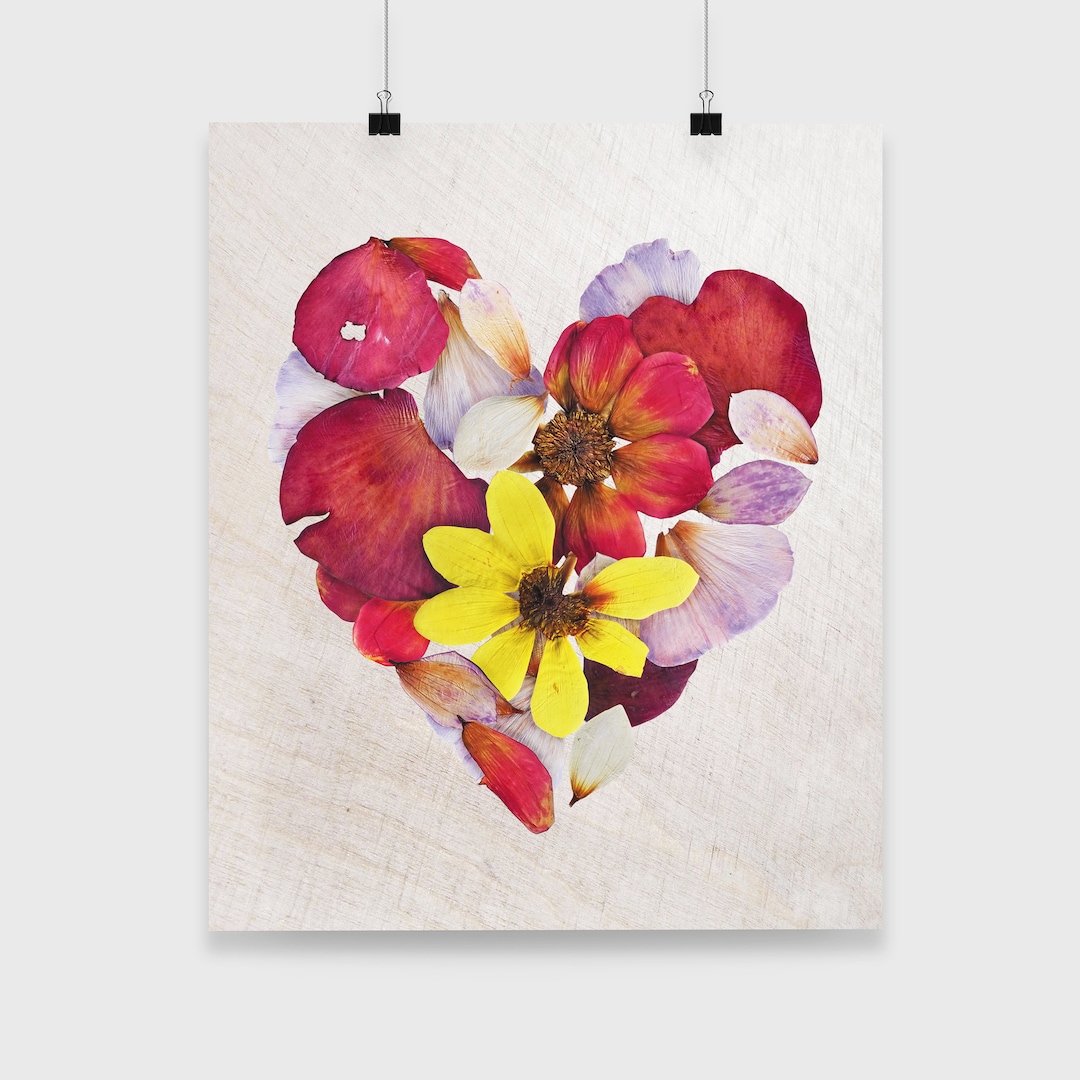 Heart. Heart Collage. Photography. Photomontage. Colorful Flowers ...