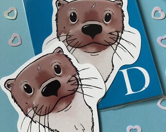 Otter decal | Etsy