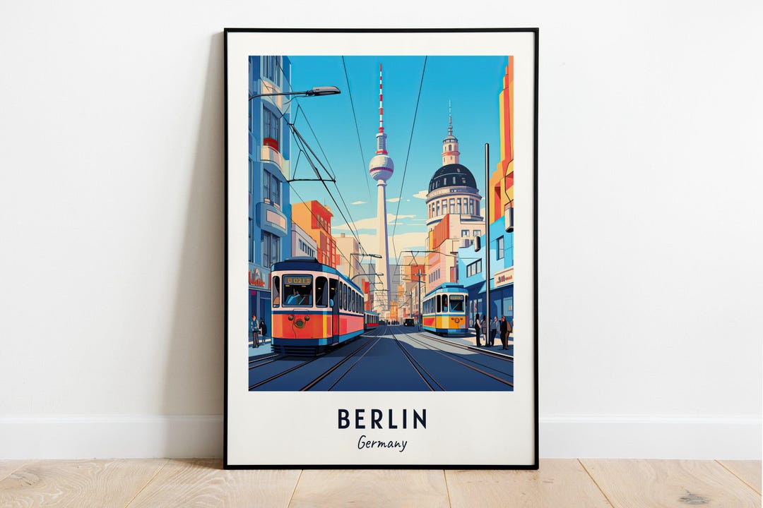 Alexanderplatz Travel Print Wall Art, Berlim - Alemanha City Print ...