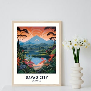 Davao City Travel Print, Davao City Philippines Travel Gift, Printable ...