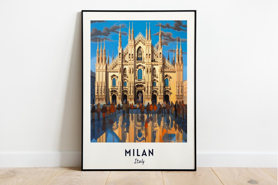 Milan Travel Print, Milan Italy Travel Gift, Printable City Poster ...