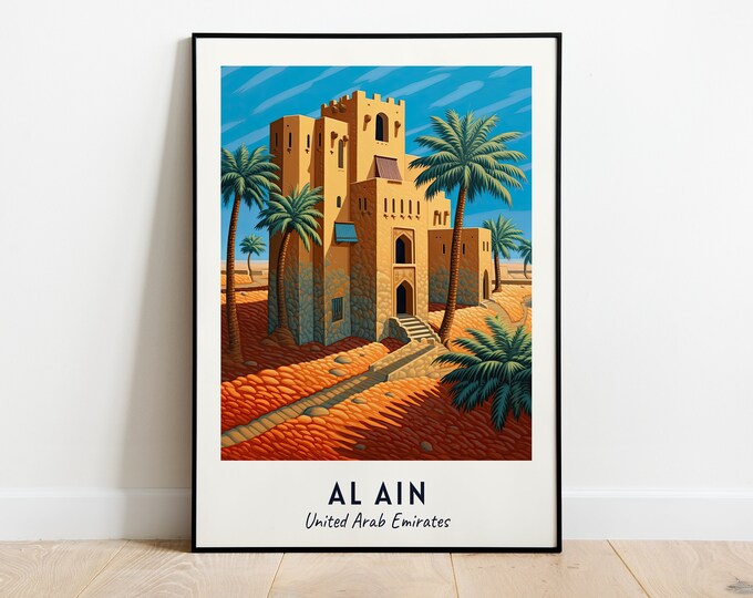 Al Ain Map Poster, Al Ain Map Print, Al Ain Personalized Map Art, Al ...