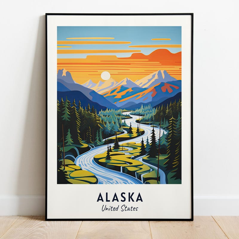 Alaska Poster - Etsy