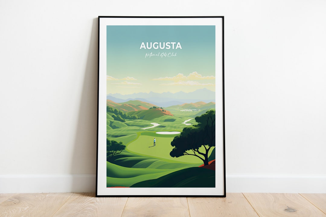 Augusta City Print, Augusta Travel Poster, National Golf Club Travel ...