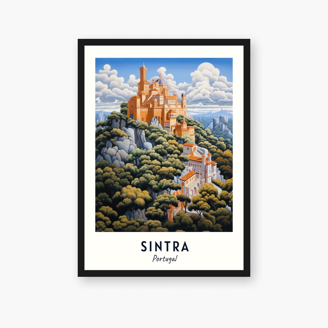 Sintra Travel Print, Sintra Portugal Travel Gift, Printable City Poster ...