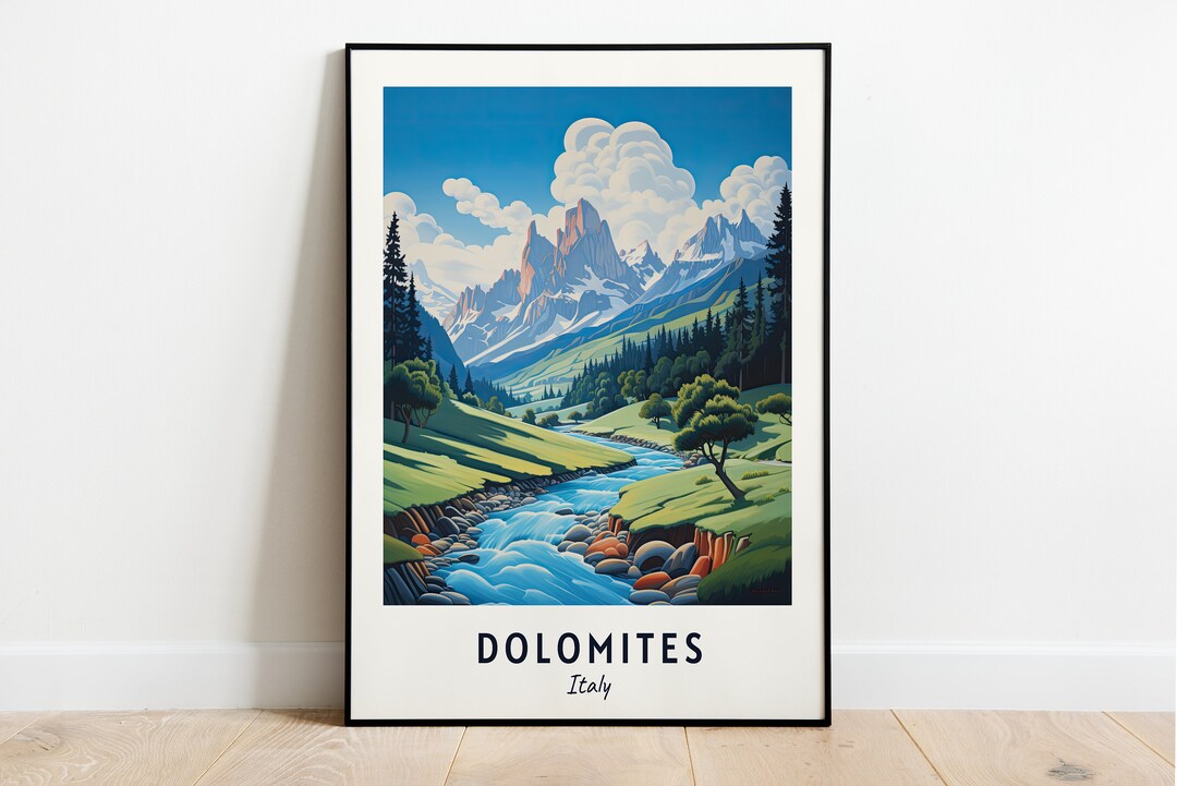 Dolomites Travel Print, Dolomites Italy Travel Gift, Printable City ...