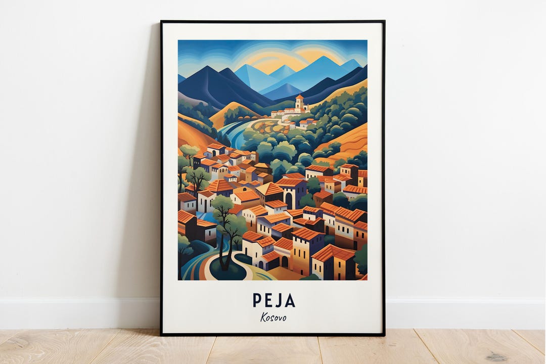 Peja Travel Poster Patriarchate of Peć (unesco World Heritage Site ...