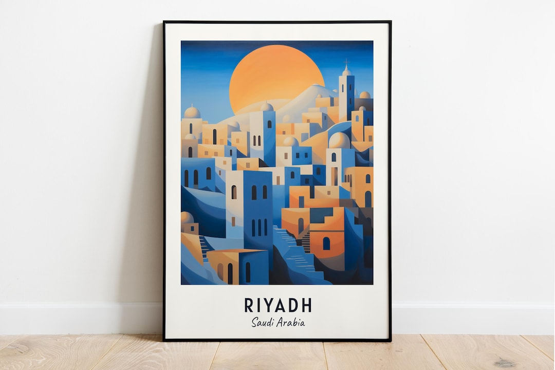 Riyadh Travel Print Wall Art, Riyadh - Saudi Arabia City Print, Riyadh ...