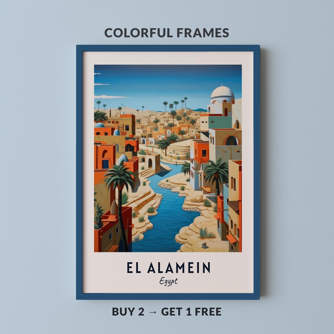 El Alamein Travel Poster El Alamein War Museum Wall Art Egypt Print ...