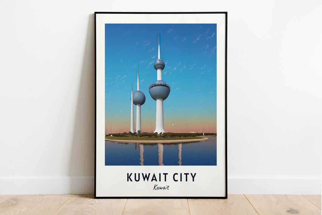 Kuwait City Travel Print Wall Art, Kuwait City - Kuwait City Print ...
