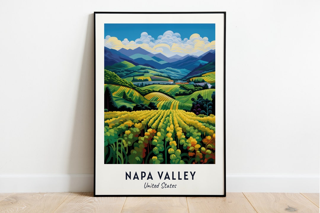 Napa Valley, United States Travel Print Wall Art, Napa Valley United ...