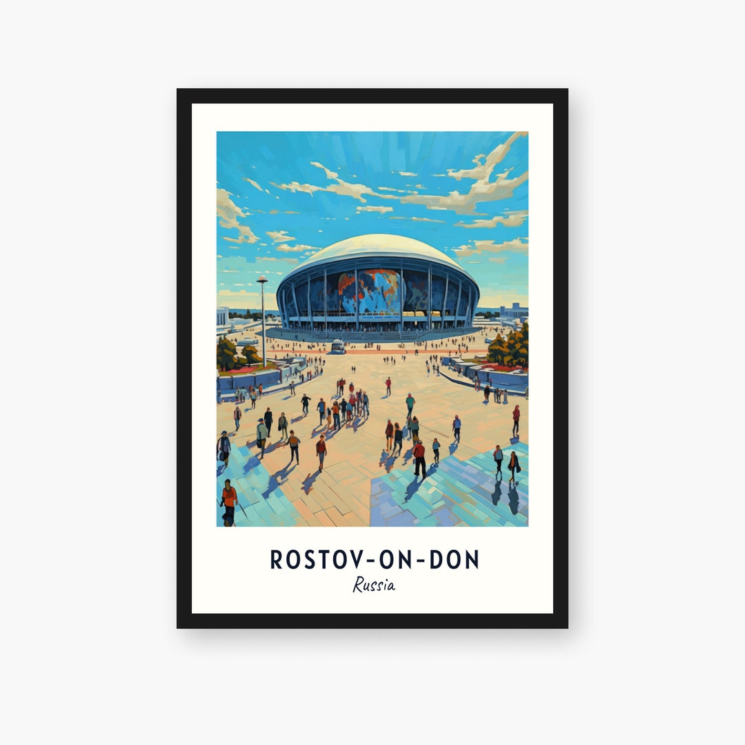 Rostov Arena Travel Print Wall Art, Rostov-on-don Russia City Print ...