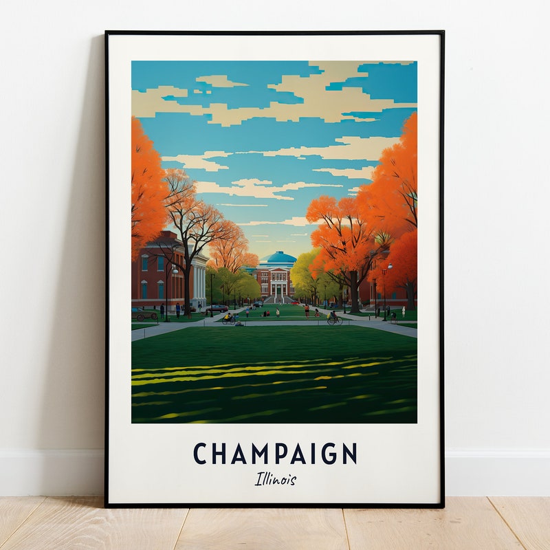 Illinois Poster - Etsy