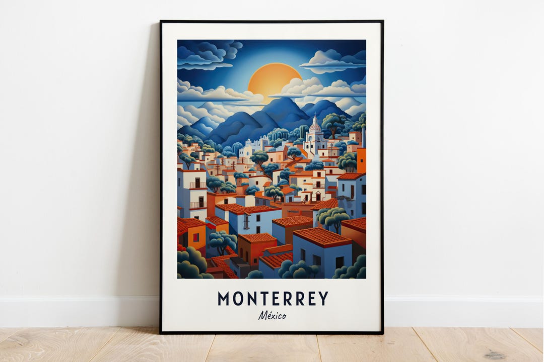 Monterrey Travel Print Wall Art, Monterrey - México City Print ...