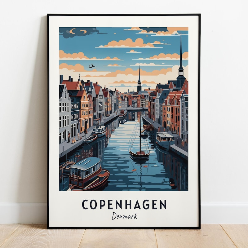 Copenhagen Poster - Etsy
