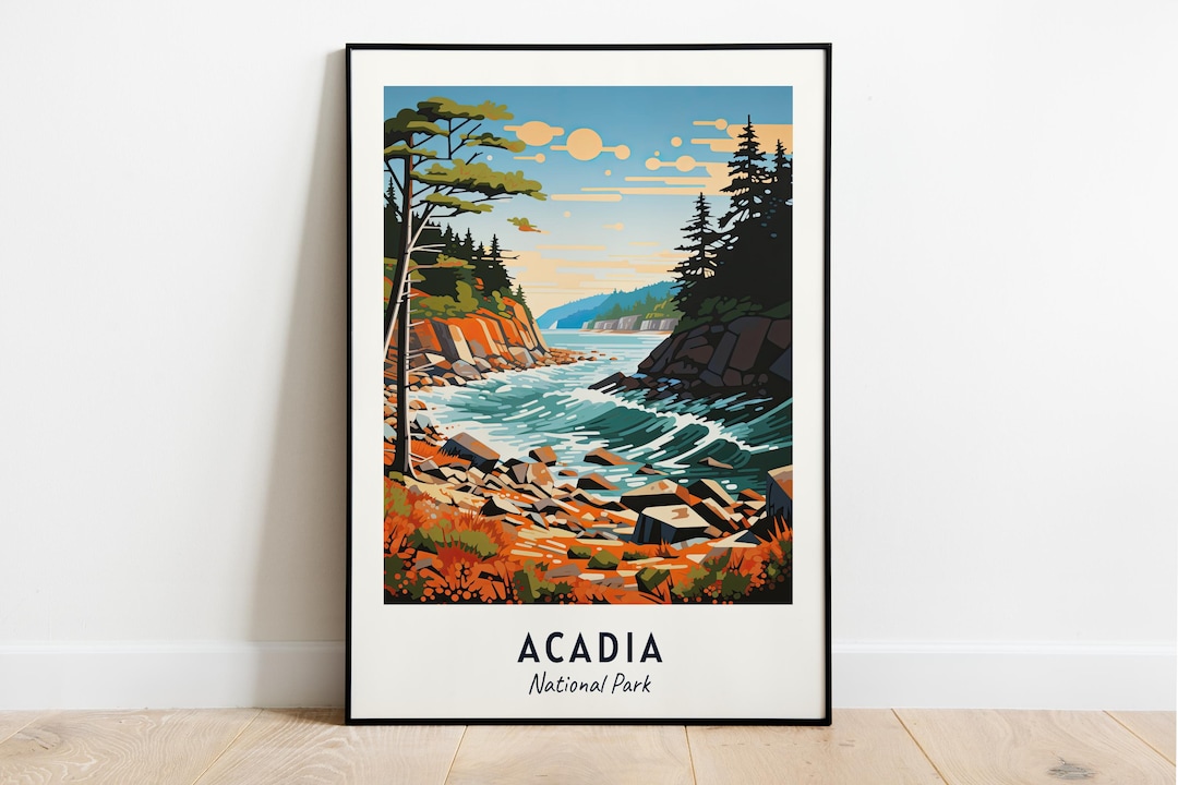 Acadia, National Park Travel Print Wall Art, Acadia - National Park ...