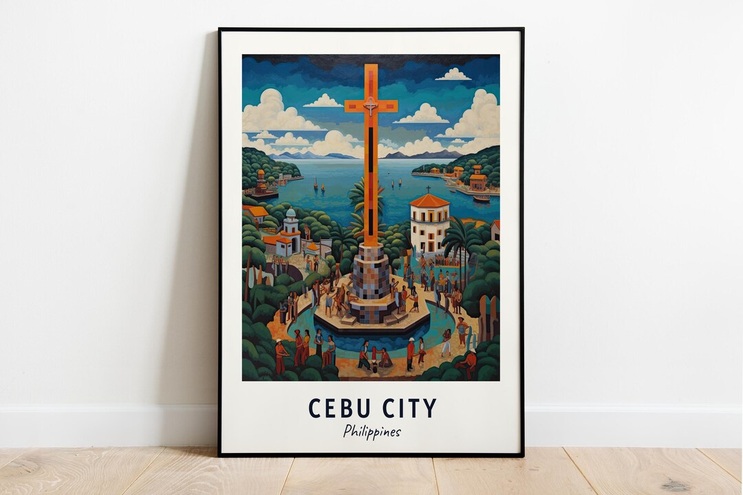 Magellan's Cross Travel Print Wall Art, Cebu City - Philippines City ...