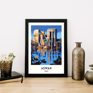 Aswan Travel Print, Aswan Egypt Travel Gift, Printable City Poster ...