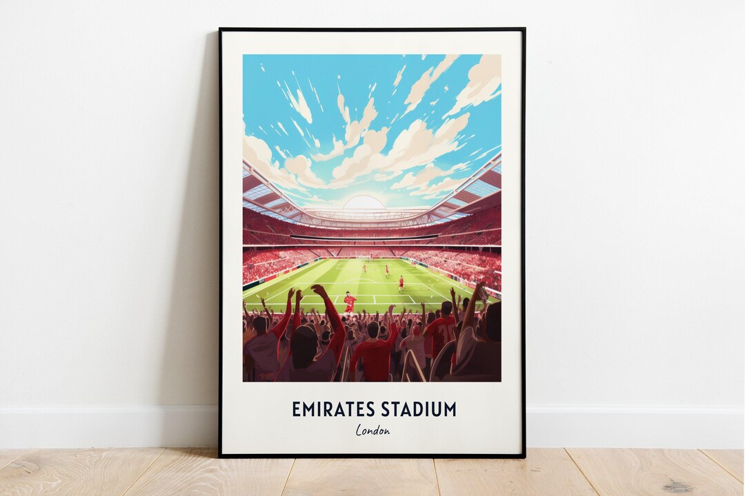 Emirates Stadium Stadium Print, College Dorm Print, London Print ...