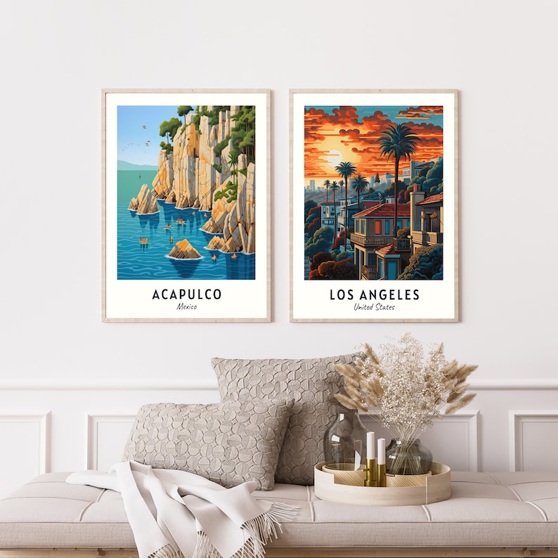 Acapulco Travel Print Acapulco Mexico Travel Gift - Etsy