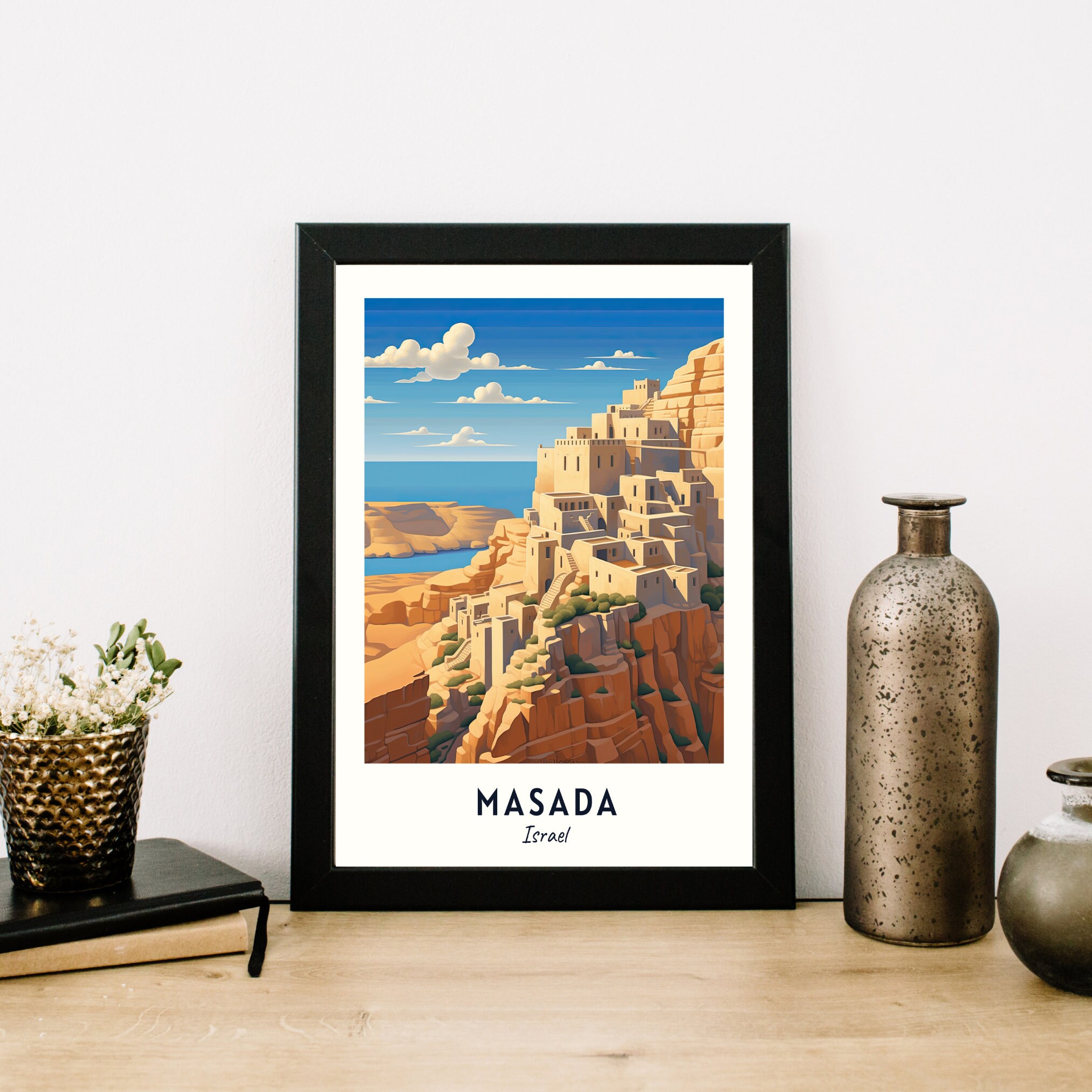 Masada Travel Print Masada Israel Travel Gift Printable - Etsy
