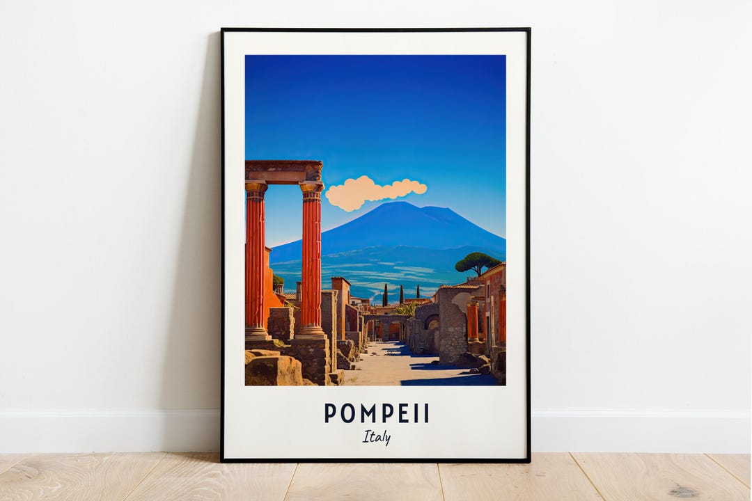 Pompeii Travel Print Wall Art, Pompeii - Italy City Print, Pompeii ...