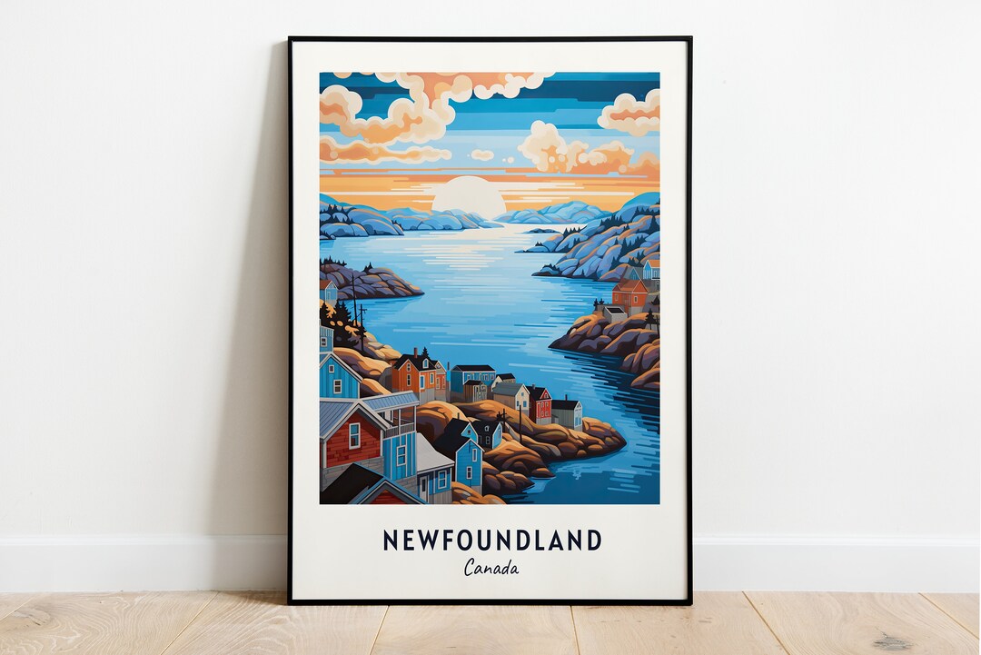 Newfoundland Travel Print, Newfoundland Canada Travel Gift, Printable ...
