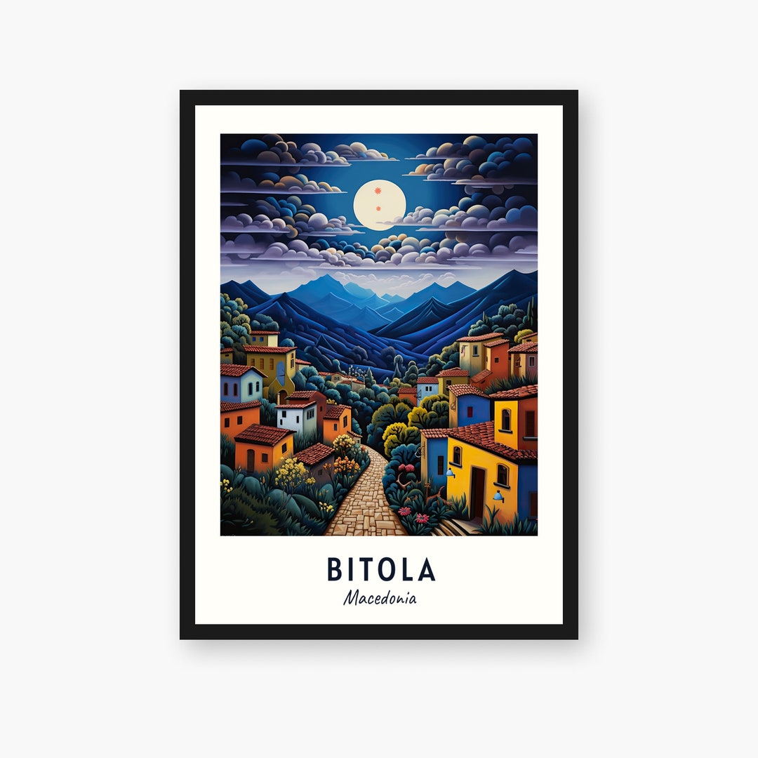 Bitola Travel Print Wall Art, Bitola Macedonia City Print, Bitola ...