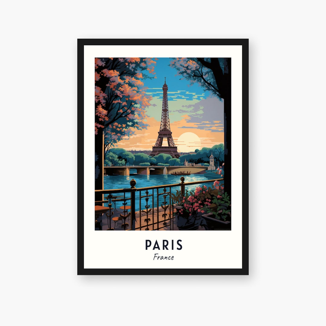 Paris Travel Print, Paris Gift, France Travel Art Gift, Paris Digital ...