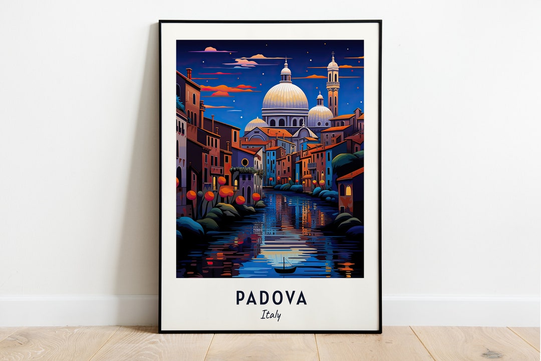Padova Stadt Druck, Padova Reise Poster, Italien Reise Geschenk, Padova ...