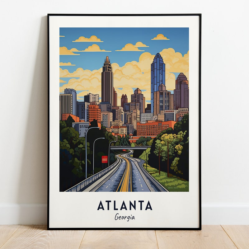 Atlanta Print - Etsy