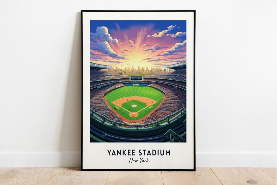 Yankee Stadium Stadium Print, College Dorm Print, New York Print ...