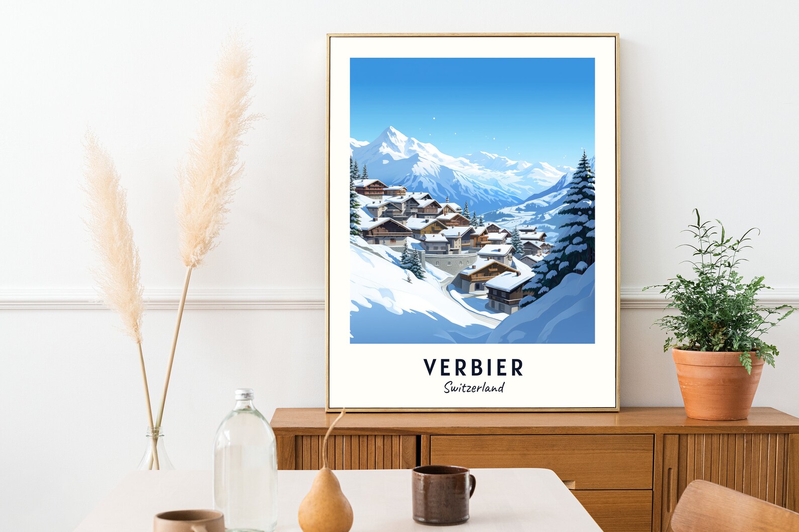 Verbier Travel Print, Verbier Ski Poster, Switzerland Ski Poster ...