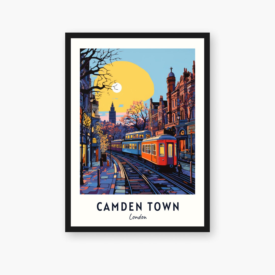 Camden Town Travel Print, Camden Town London Travel Gift, Printable ...