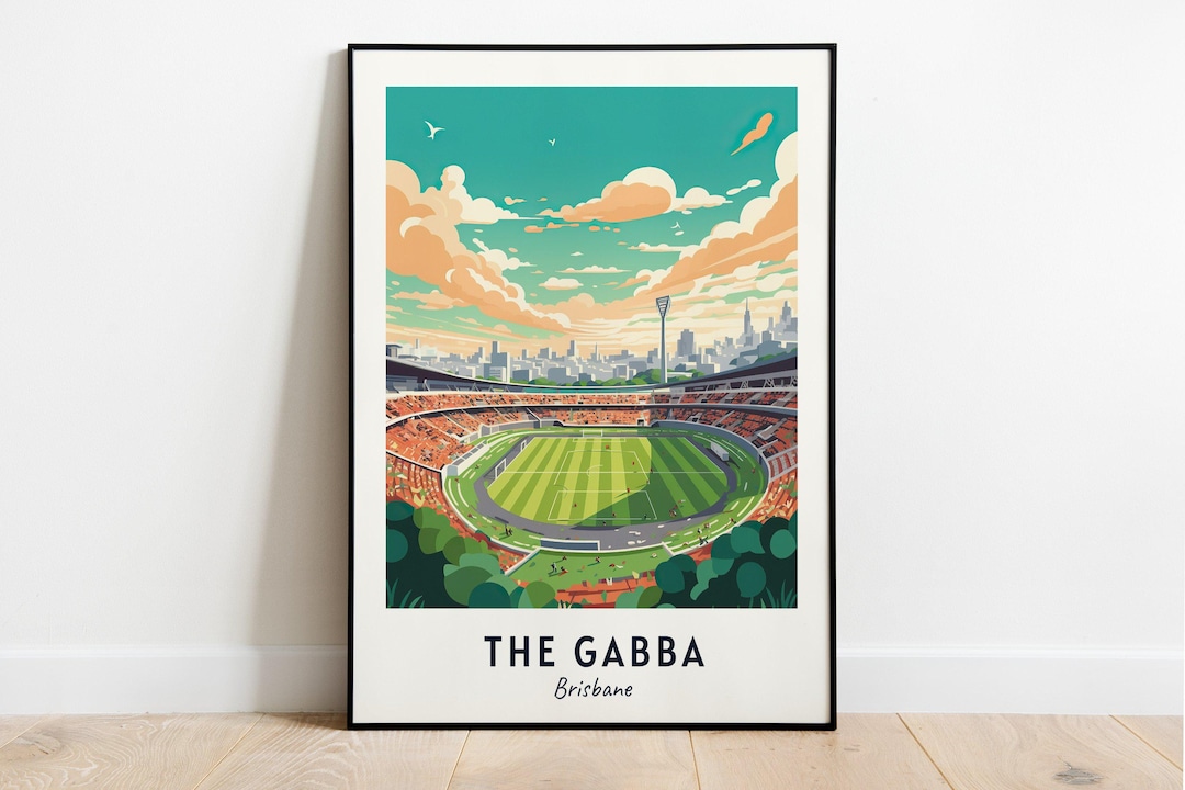 The Gabba Stadium Print College Dorm Print Brisbane Print College ...