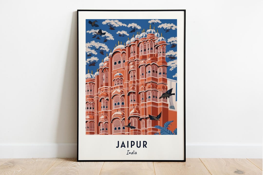 Hawa Mahal (palace of Winds) Travel Print Wall Art, Jaipur - India City ...