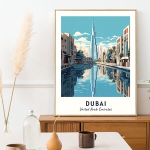Dubai Travel Print, Dubai United Arab Emirates Travel Gift, Printable ...
