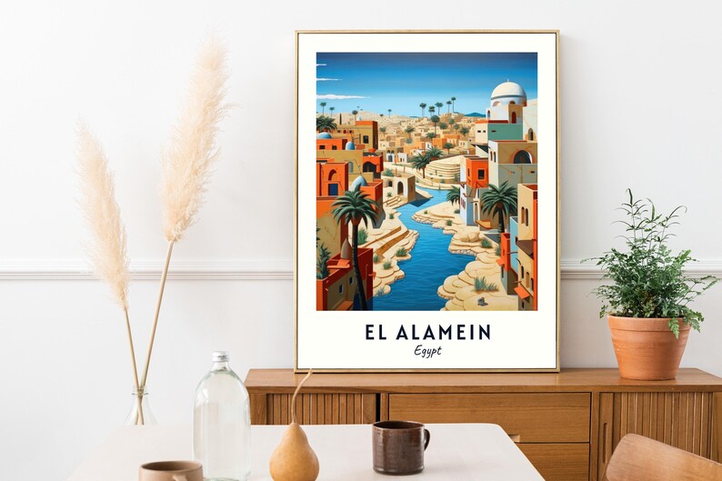 El Alamein Travel Poster El Alamein War Museum Wall Art Egypt Print ...