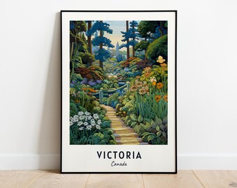 Victoria Map Art - BC, Canada Poster - Etsy