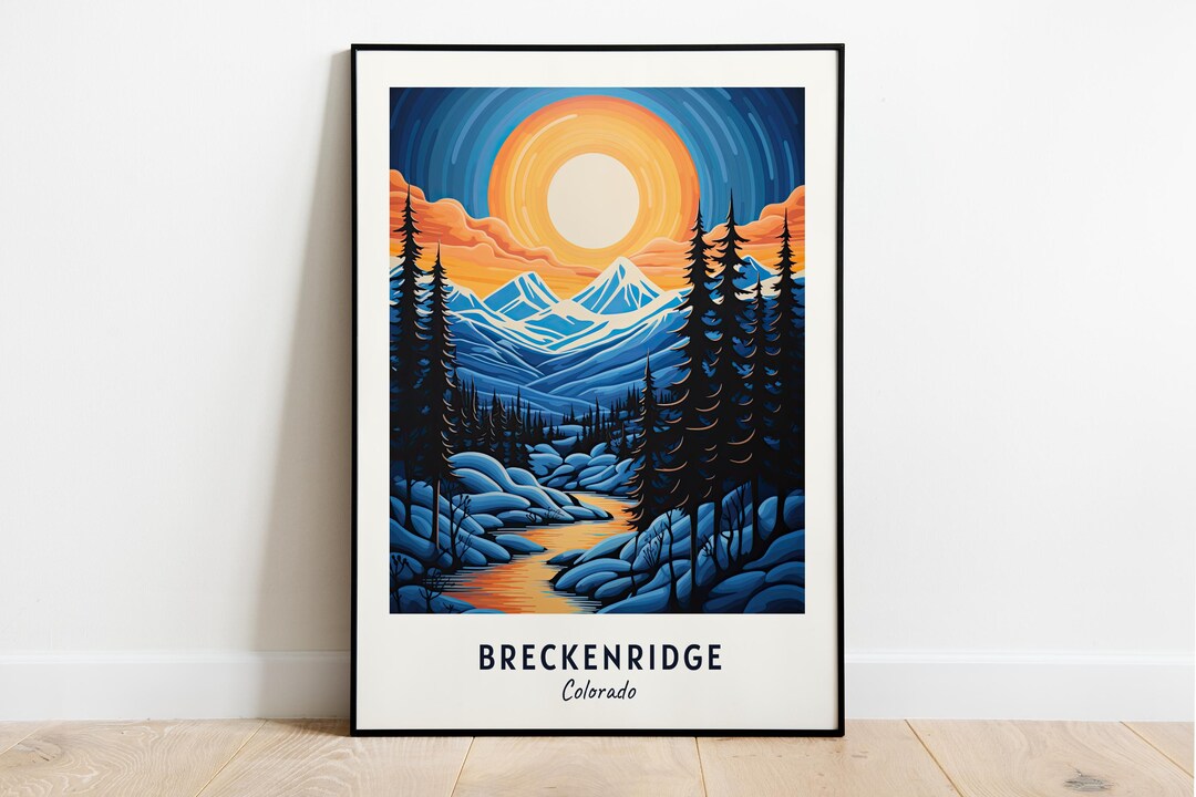 Breckenridge, Colorado Travel Print Wall Art, Breckenridge - Colorado ...